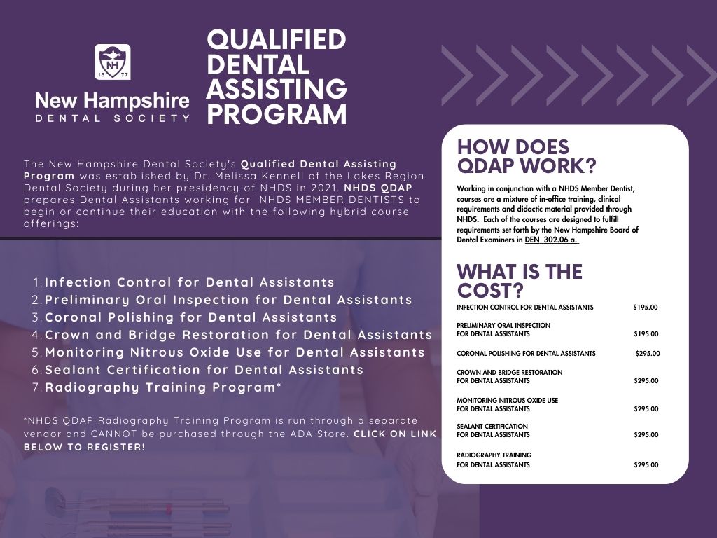 NHDS Qualified Dental Assisting Program